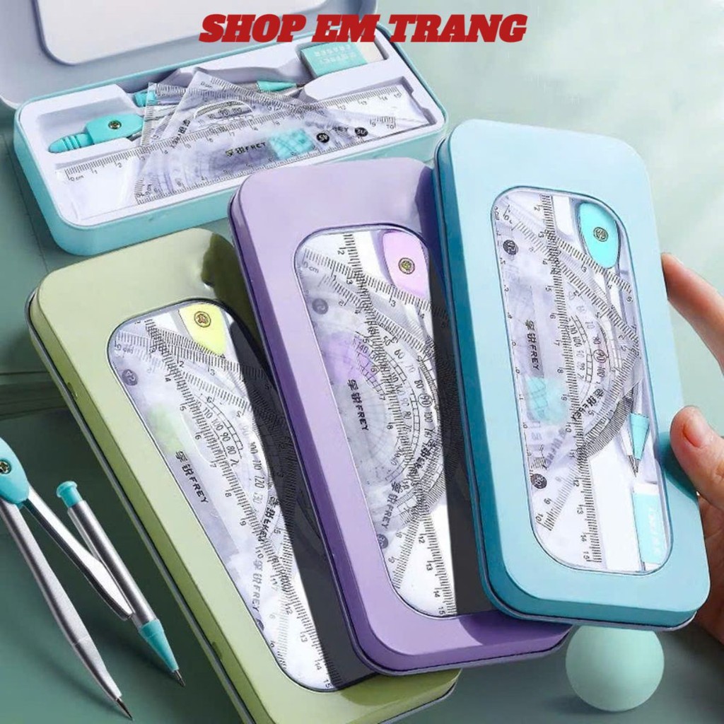 Set of 7 Math Supplies, EKE COMPA SET, Eraser, Pencil Nib, SCHOOL KIT 7 ...