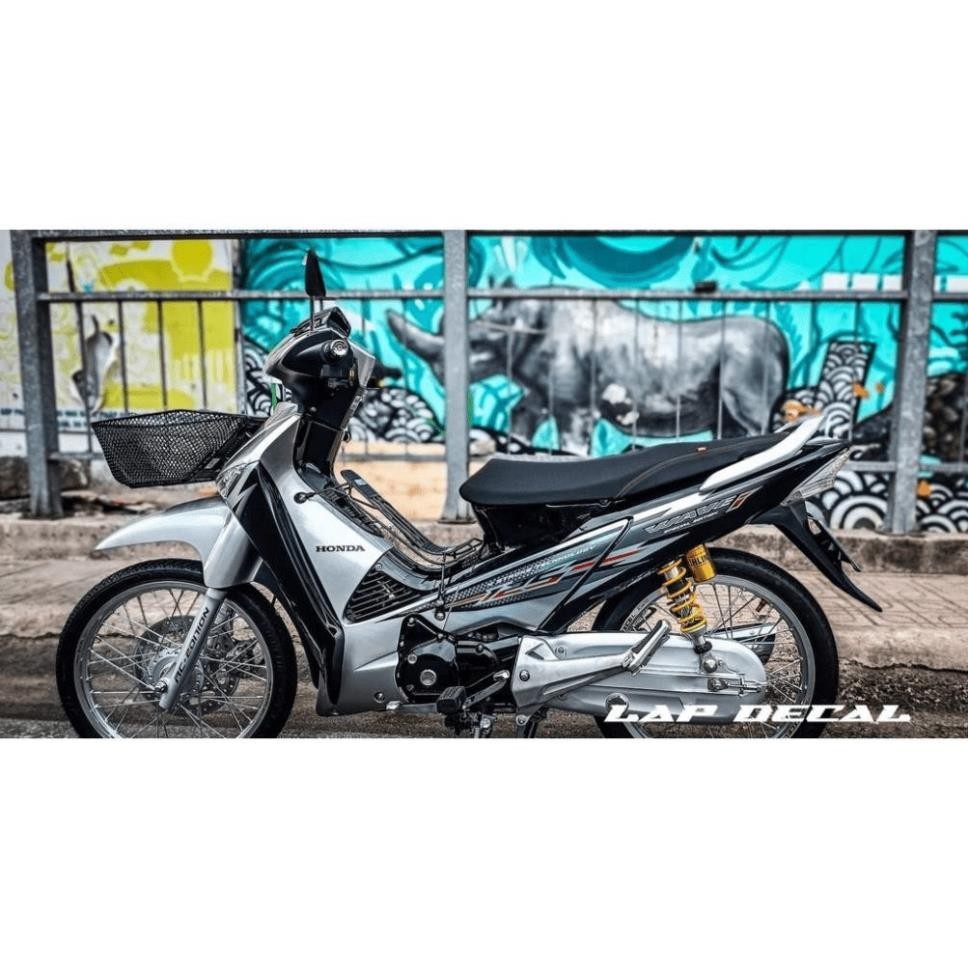 Wave 125i removable stamp - Simple black and silver pattern - very ...