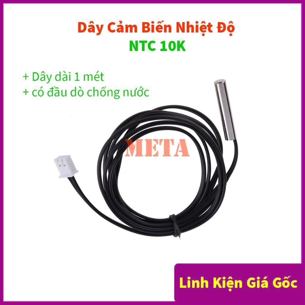 Ntc Temperature Sensor Wire - 1% Error - 1 Meter Cord, Waterproof Probe ...
