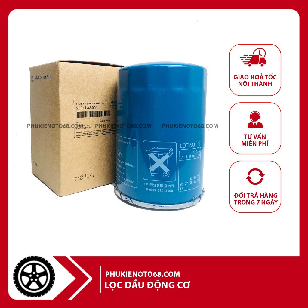 Engine oil filter, oil filter for Hyundai County, Mighty 3.5 ton engine ...