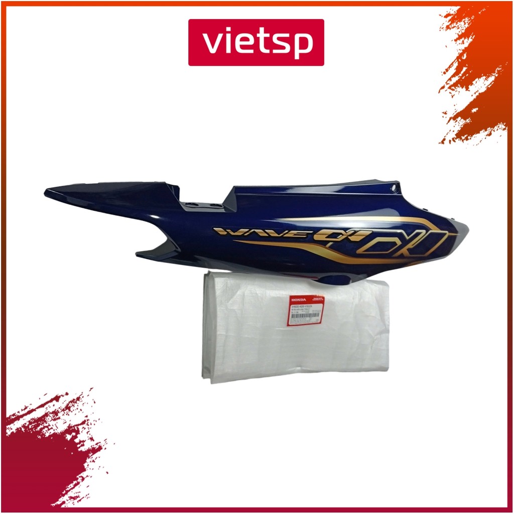 Honda Wave 110 2020 Right Side Cover Set Blue | Shopee Philippines