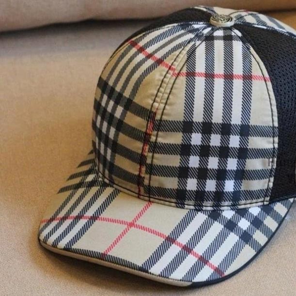 Capo hat, checkered cap, khaki fabric, super nice standard form (Real ...