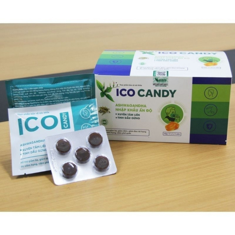 Ico Candy Vshine lozenges, pack of 5, effectively helps reduce cough ...