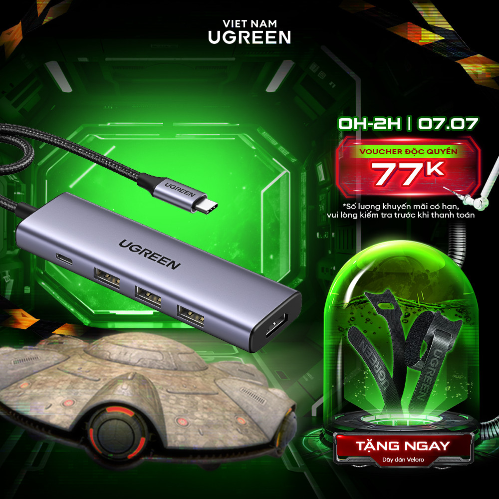 UGREEN Type C Converter Hub 15495 15596 60560 HDMI 4K30Hz PD 100W | 1 ...