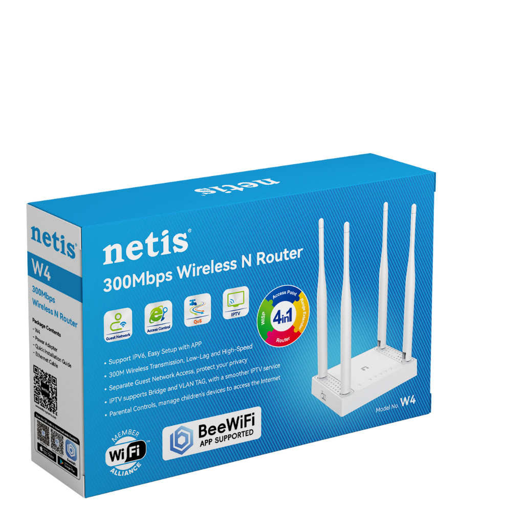 NETIS Model W4 300Mbps Multi-Mode N Wifi Router | Shopee Philippines