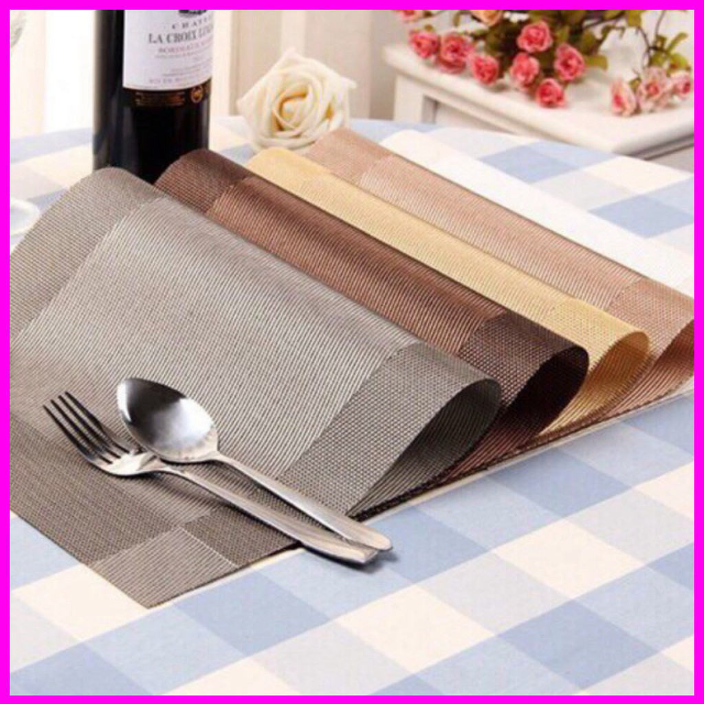 Combo of 4 luxurious insulated non-slip dining table mats -Bep360 ...