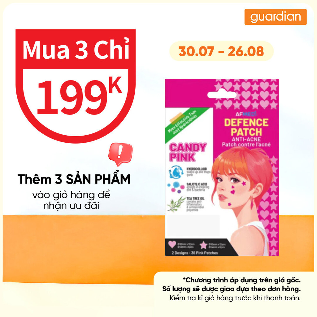 AirFit Medi Candy Pink Anti-Acne Patch w/Salicylic Acid & Tea Tree Oil ...