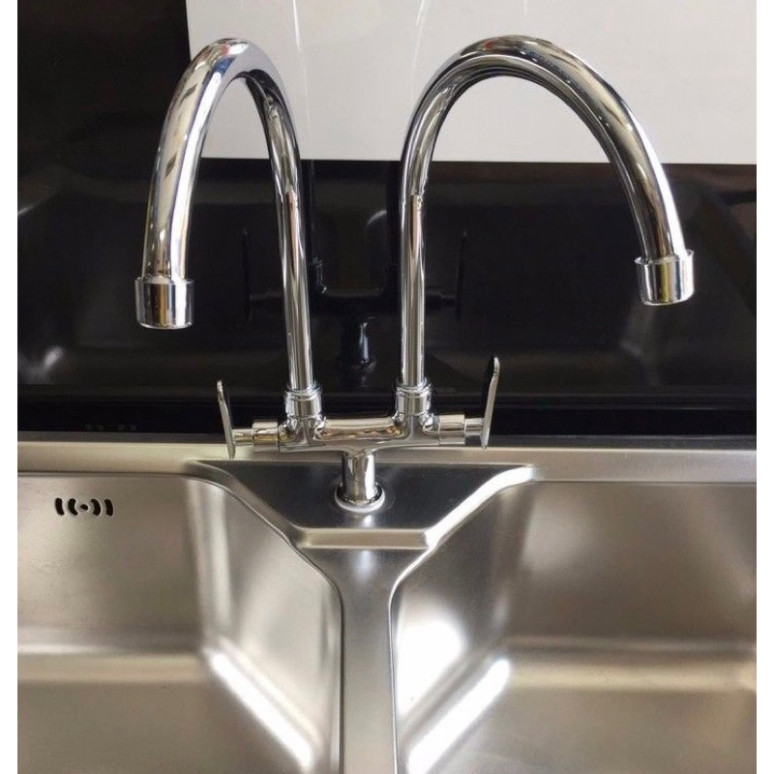 Double sink faucet, 2-drawer sink faucet, strong, luxurious, high-end ...