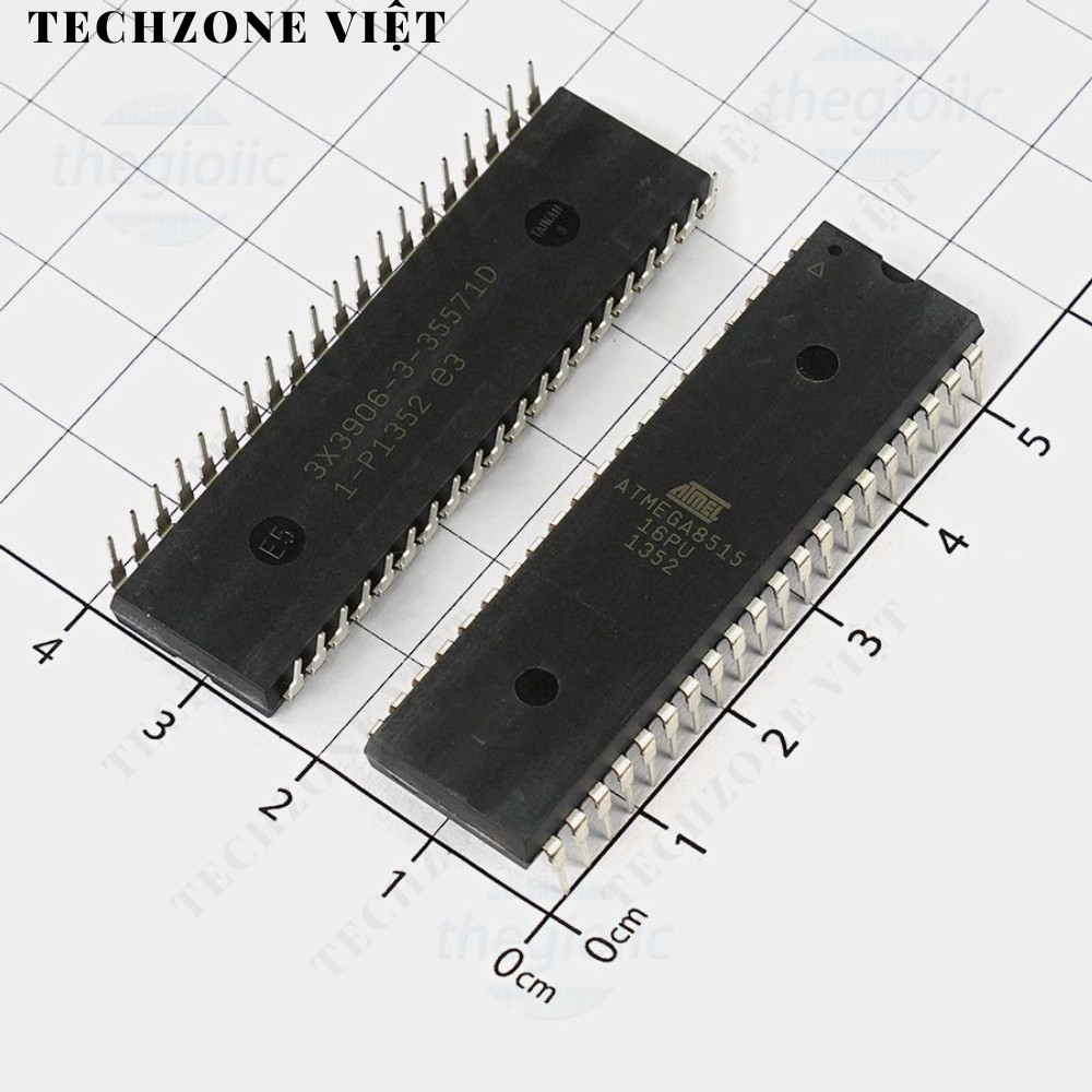 ATMEGA8515-16PU, 8-Bit AVR Microcontroller, 16MHz, 8KB FLASH, 40-DIP ...