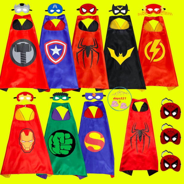 50 TYPES-AVENGERS] - Superman Cloak Set for Marvel Fans: Spider-Man ...