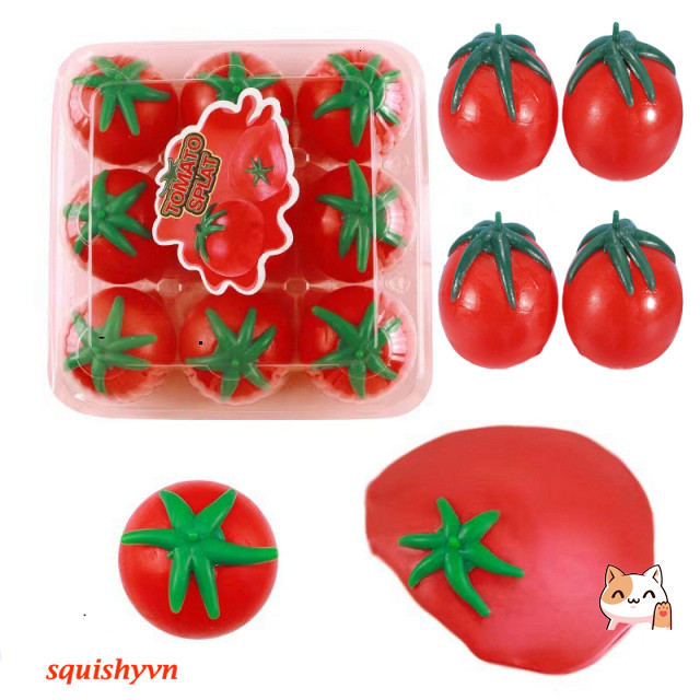 Gudetama Squishy Red Tomato: Super Cute Stress Squeeze Toy! | Shopee ...