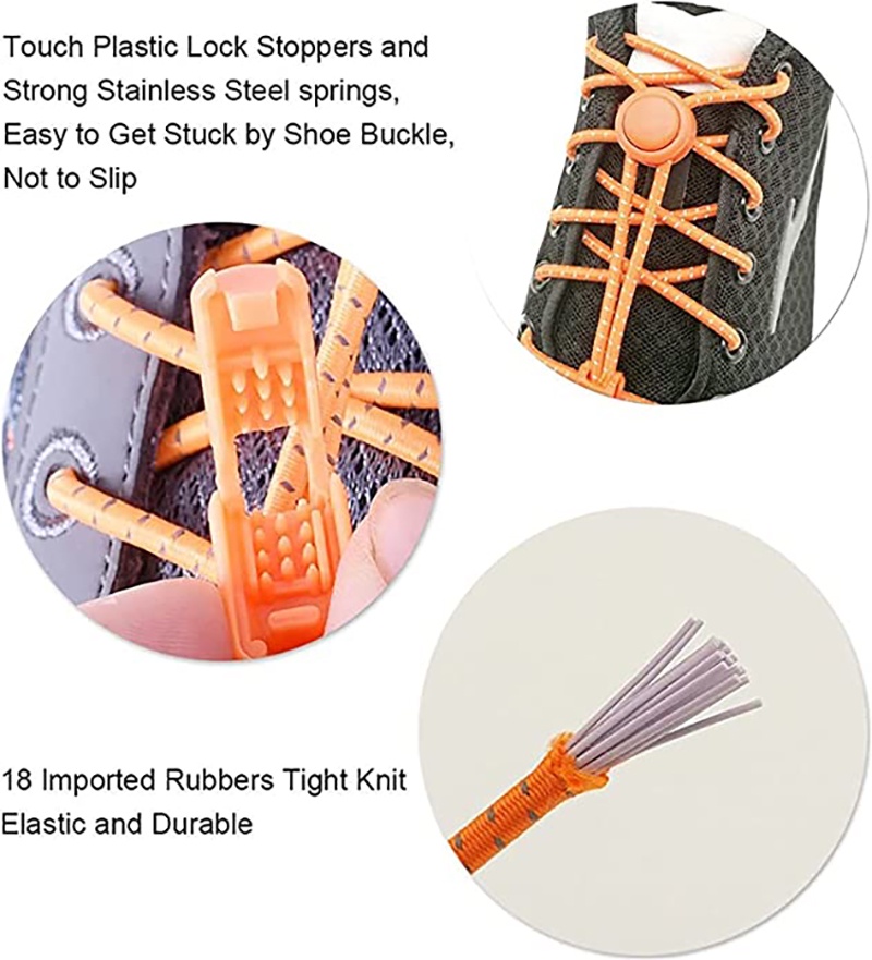 1 (shoe laces + buckle) sports elastic rubber - hickies lacing system ...