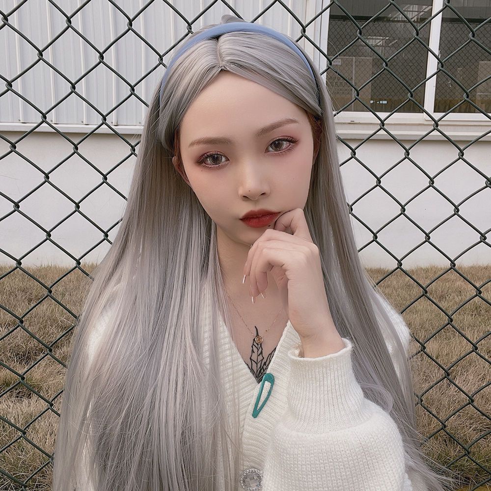 Ancient style wig men s long straight hair Hanfu women s Hanfu cos hair ...