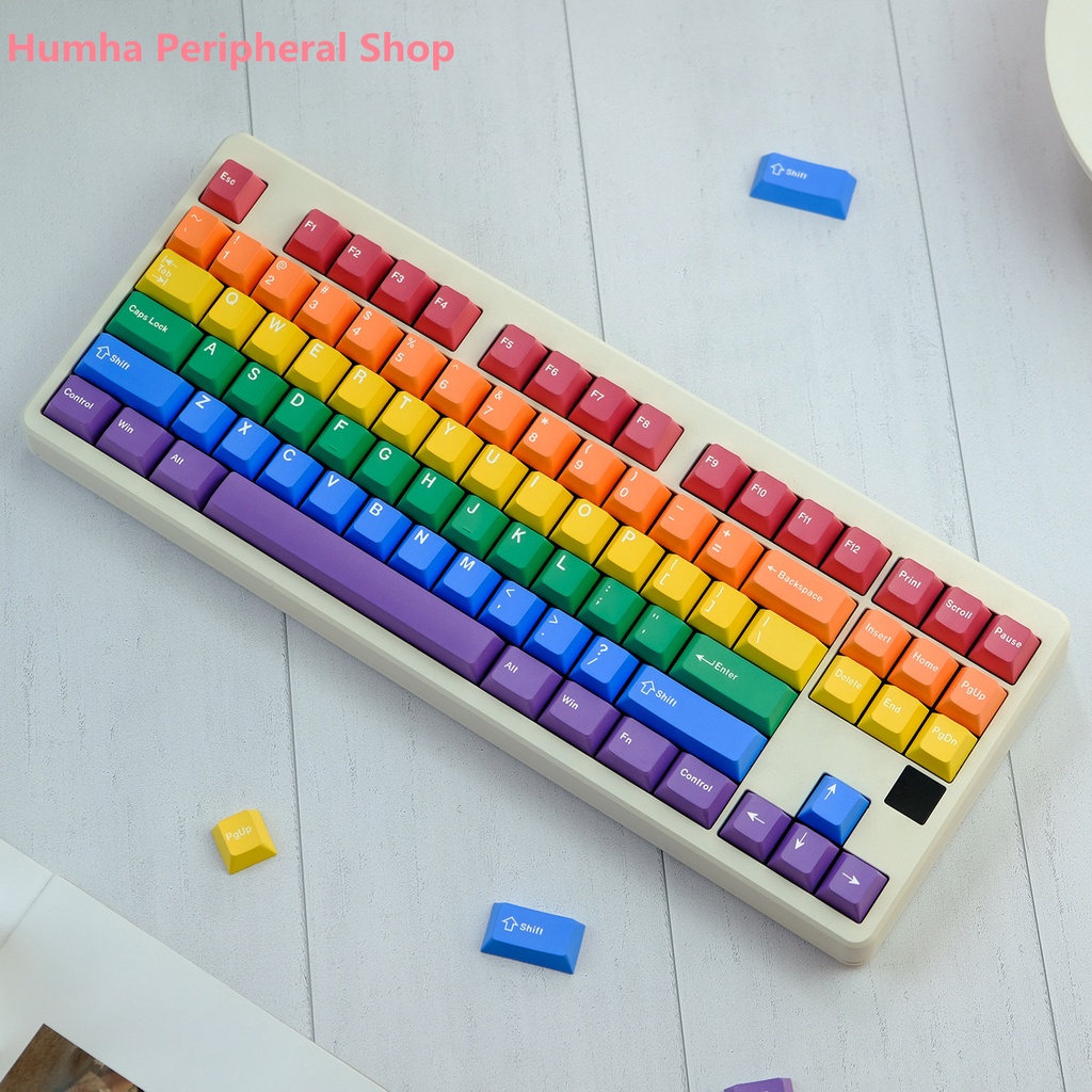 Humha Pride keycap PBT material Dye-Sublimation Cherry profile ...