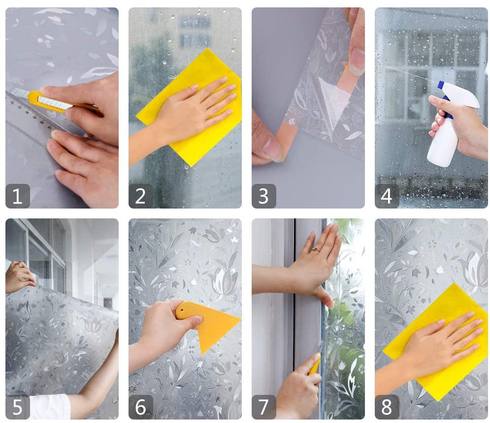 5mx45cm glass wallpaper sticker pattern sticker waterproof self ...