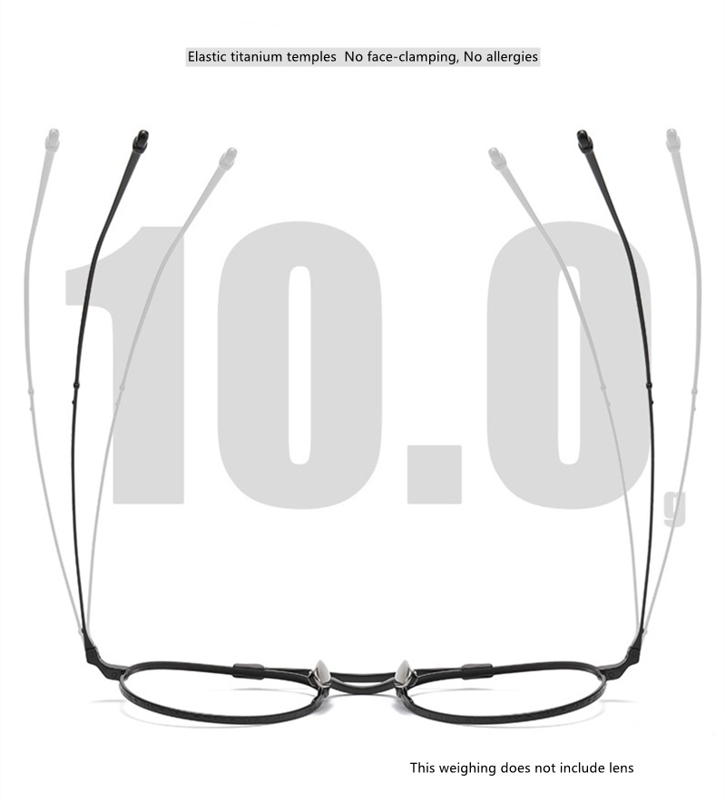 Japanese Style Pure Titanium aviator style Glasses Frame Men Women ...
