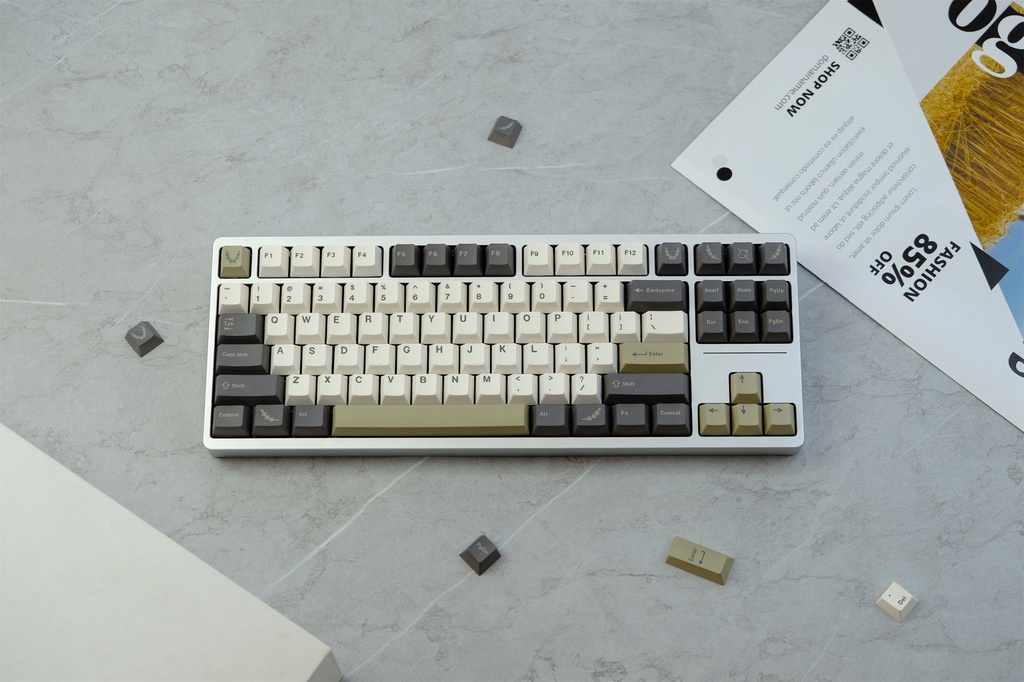 GMK Olives Keycap, 129 Keys PBT Keycaps Cherry Profile DYE-SUB ...