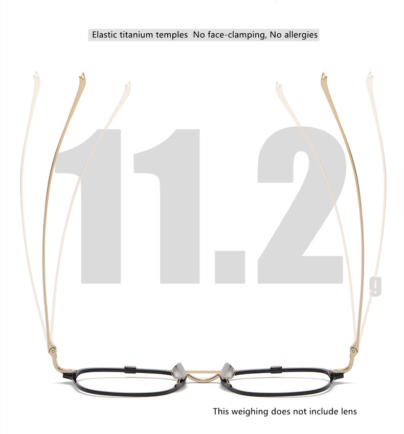 Japanese Simple aviator style Pure Titanium Glasses Frame Ultra-Light ...
