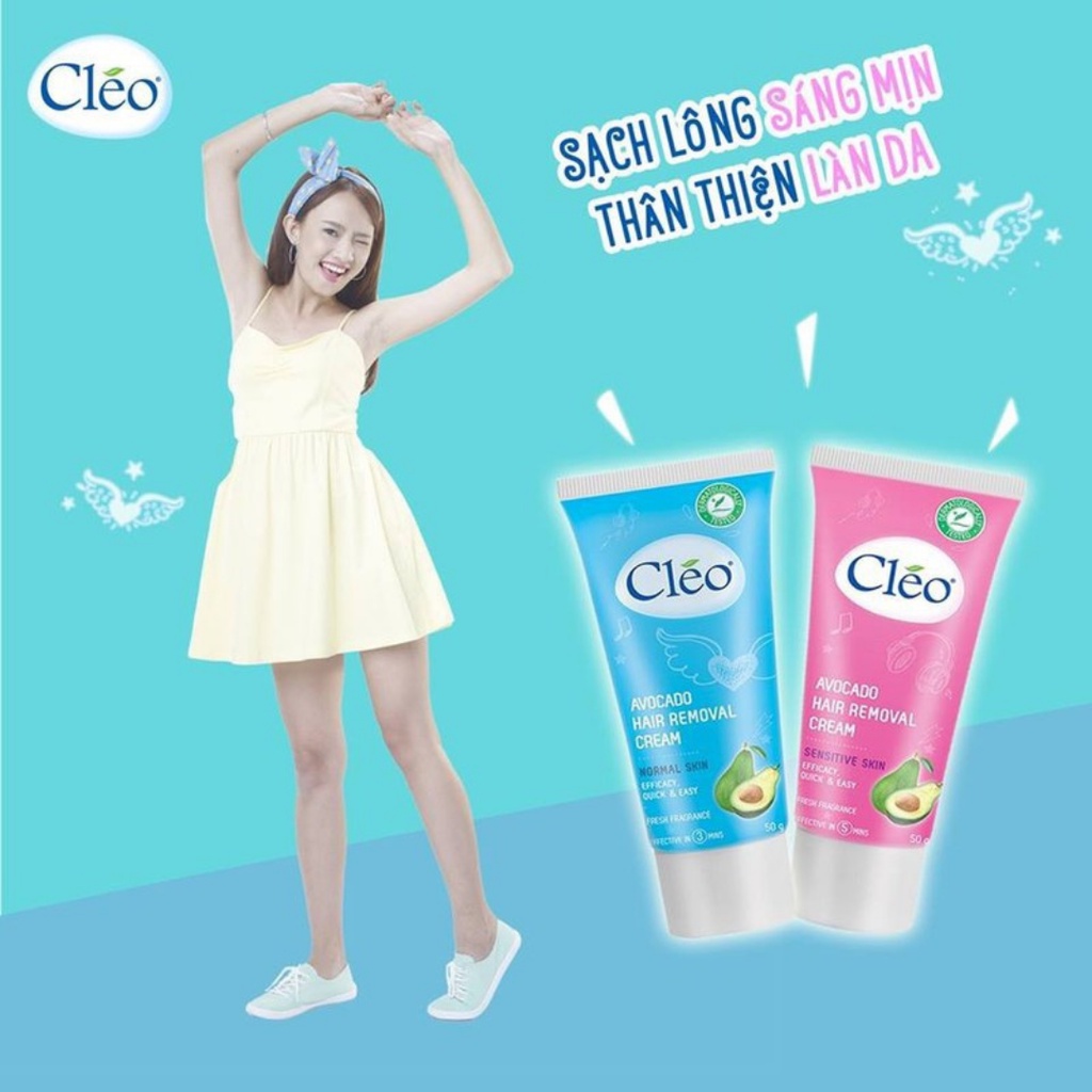 Cleo hair removal cream for normal and sensitive skin on arms and legs ...