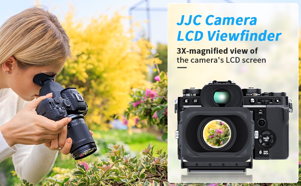JJC LVF-PRO1FX Camera LCD Viewfinder Eyecup for Fuji XT50 Sony A7C II ...