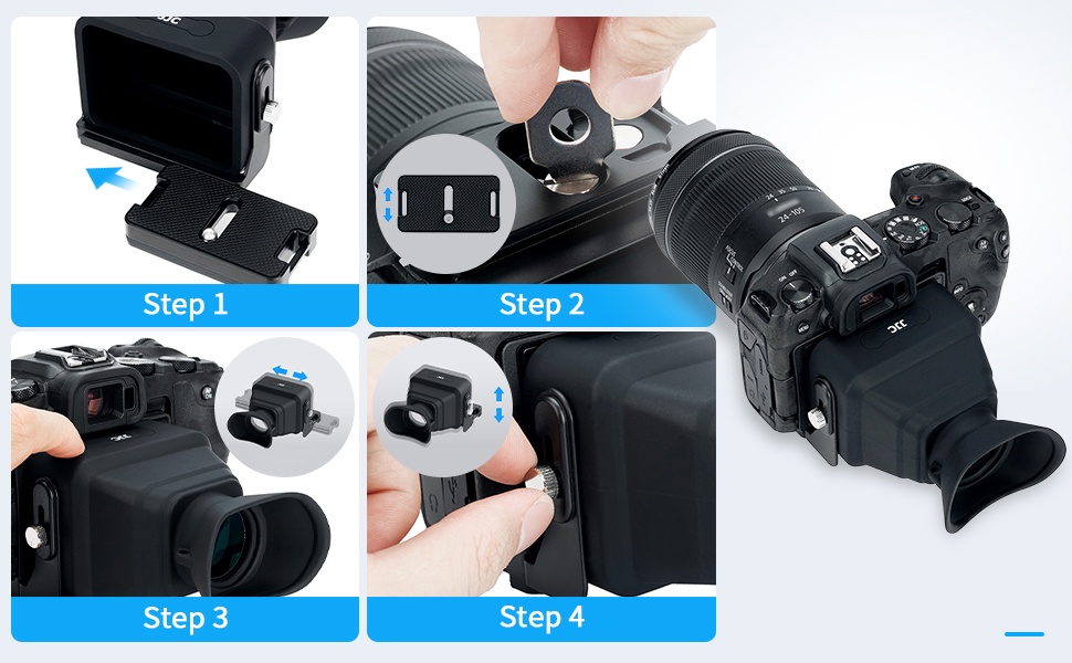 JJC LVF-PRO1FX Camera LCD Viewfinder Eyecup for Fuji XT50 Sony A7C II ...
