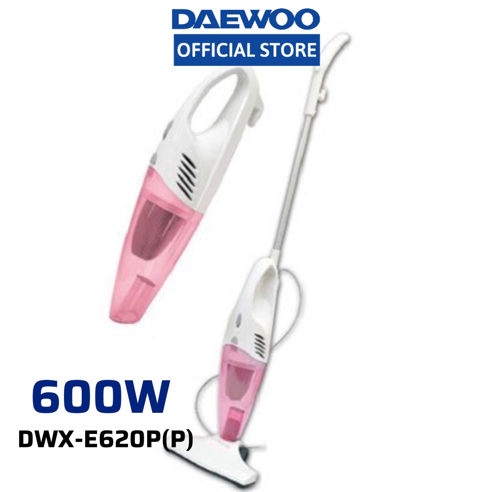 Daewoo DWX-E620P (Pink) 2-in-1 vacuum cleaner with powerful 600W ...
