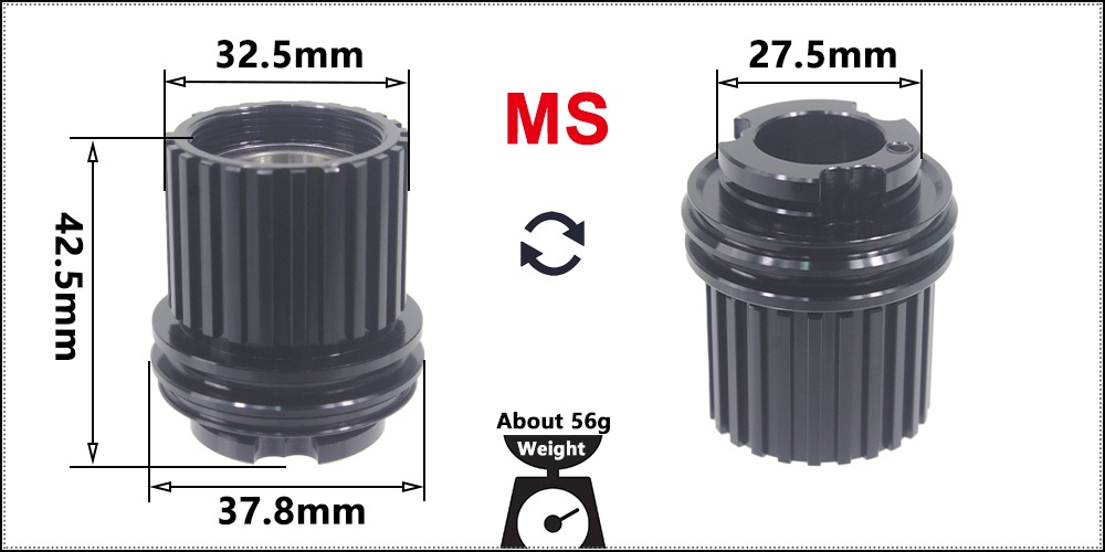 Bicycle Freehub 3 Pawls Hub Driver MTB Road Bike Freehub Components for ...