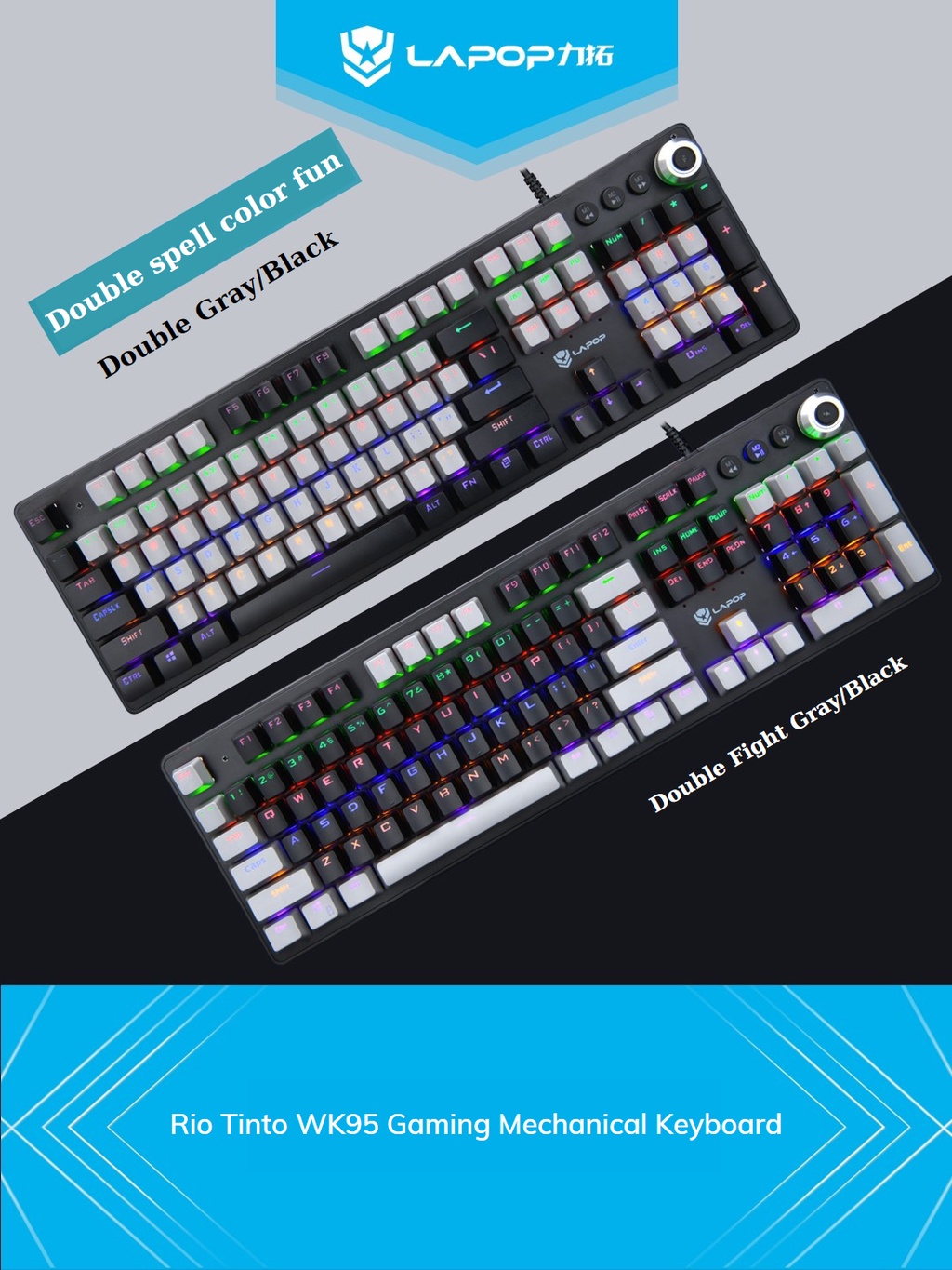 LAPOP WK95 Mechanical Gaming Keyboard - Genuine Product | Shopee ...