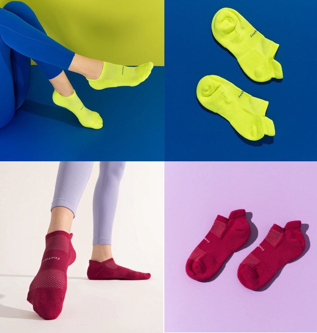 Feetures short-neck running socks (SET of 4 pairs) with funnel neck ...