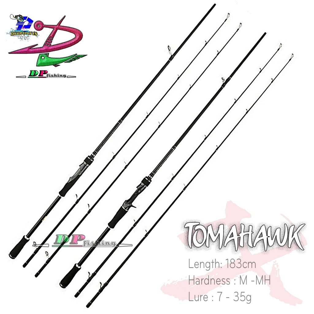 Tomahawk 2-tip lure fishing rod with 2 tips MH + H Super Strong - Super ...