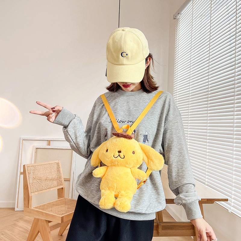 SANRIO Pompompurin Sanario Japanese Cartoon Stuffed Dog Shoulder ...