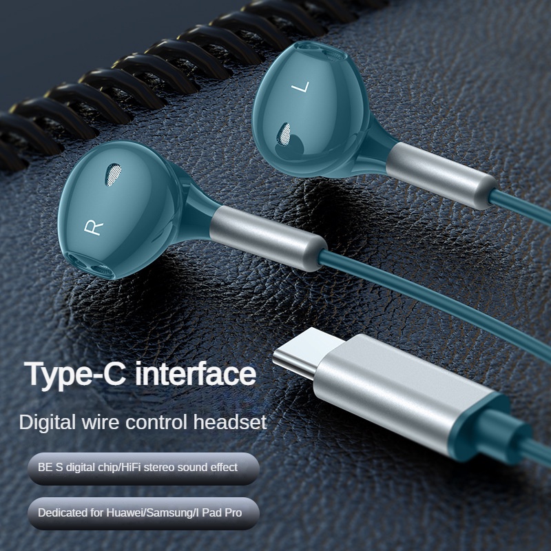 Newmsnr 9D TYPE-C Earphones With HD Microphone 14mm Moving Coil Super ...