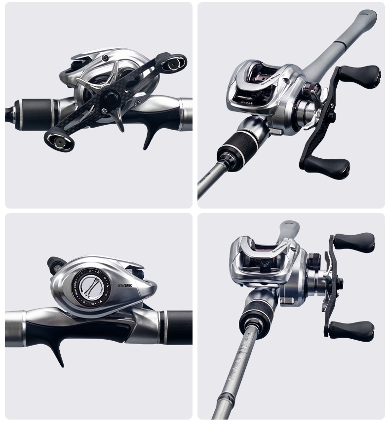 Kingdom SILVER MOON New 7.1:1 High Speed Baitcasting Reel 154g ...