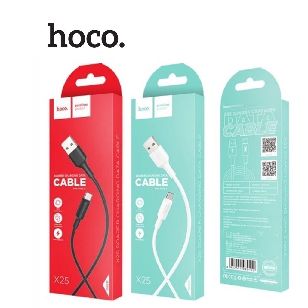 Hoco X25 Type-C 3A charging cable, super durable PVC wire, fast ...