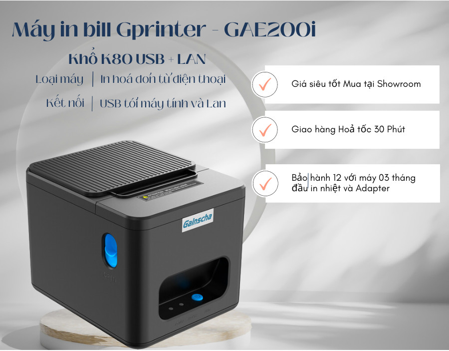 [ Ga - E200I ] Gprinter Gainscha GA-E200I receipt printer K80mm size bill printer | Shopee ...