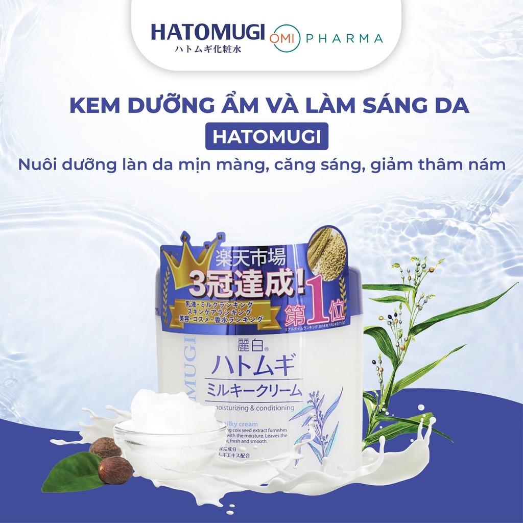 Japanese Hatomugi Moisturizing Water and Whitening Moisturizer Combo ...
