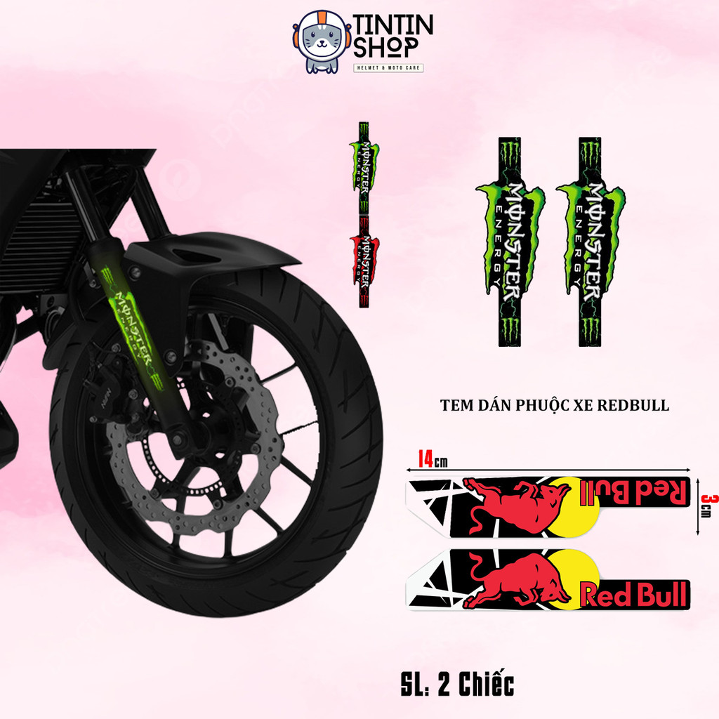 Reflective Motorcycle Fork Decal for All Models of Motorcycles and ...