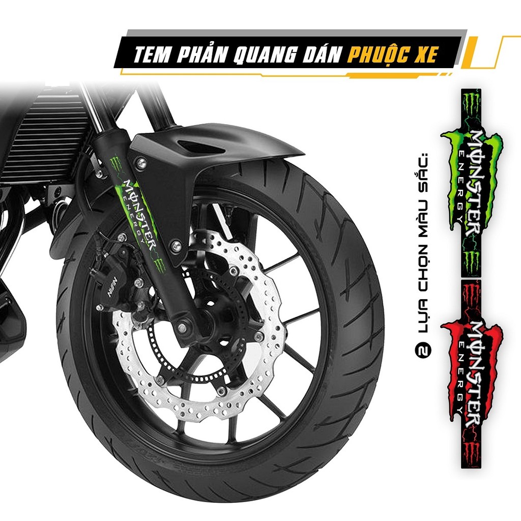 Reflective Motorcycle Fork Sticker, Front Fork Decal for All Models of ...