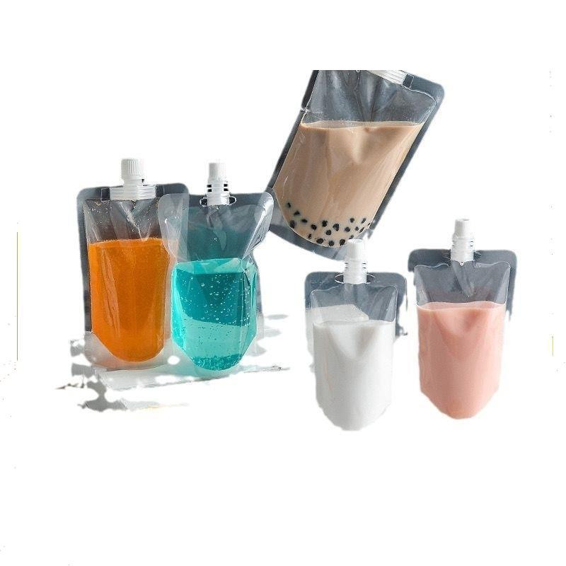 Transparent Plastic Water Bag 500ML, transparent plastic bag with lid ...