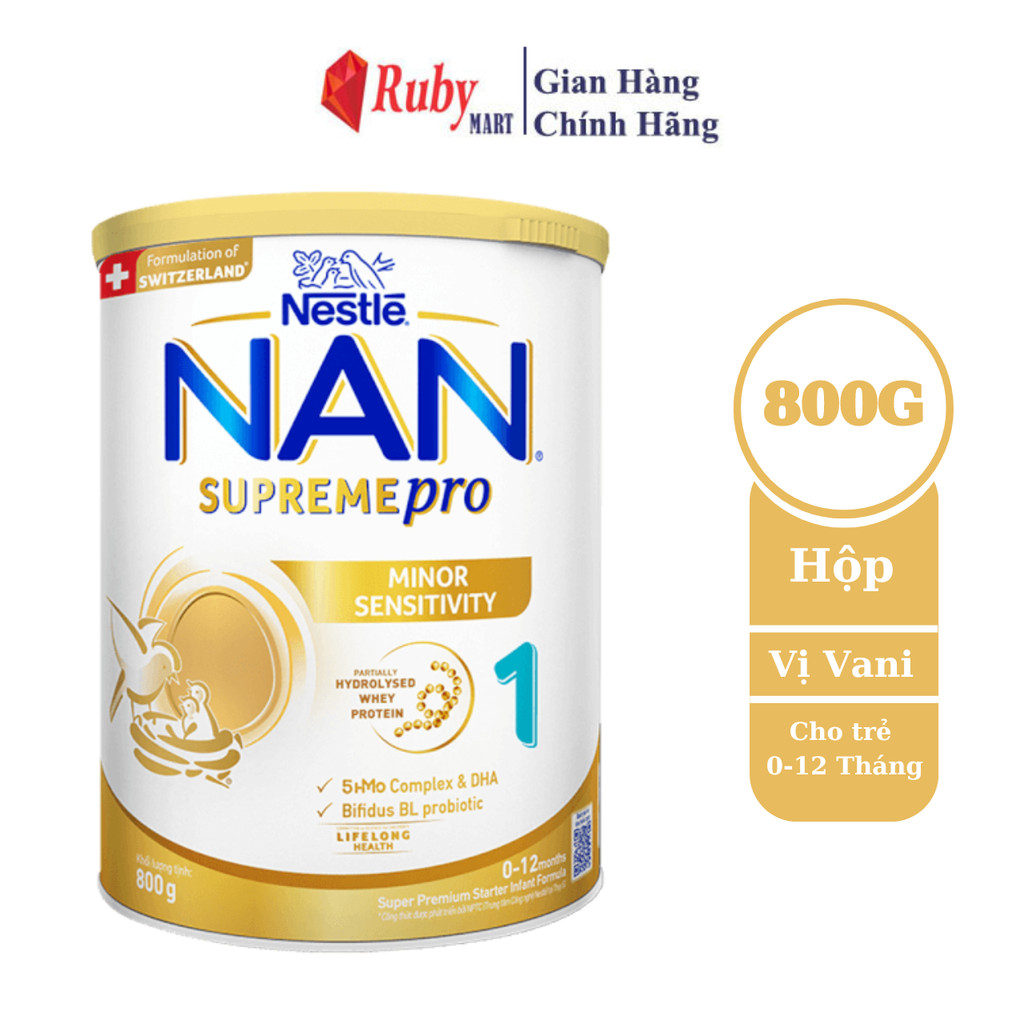 Nestlé NAN SupremePro Powdered Milk 1 can 800g with 5HMO & Gentle ...