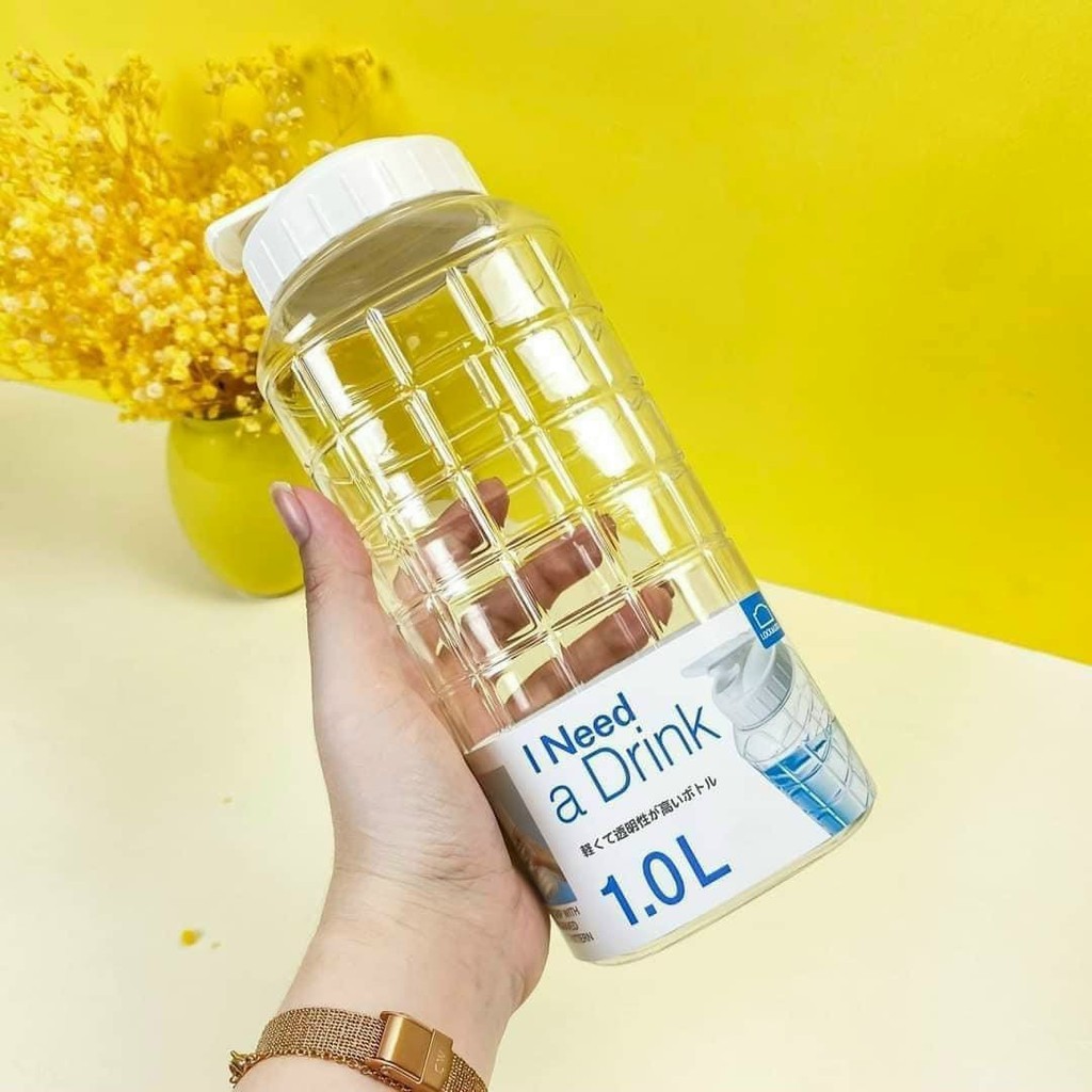 1 Liter Lock&Lock Plastic Water Bottle Safe to Use | Shopee Philippines