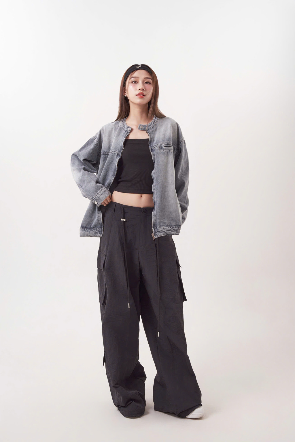 Umbrella Pants with Box Pockets Bycamcam Loose Form with Drawstring for ...