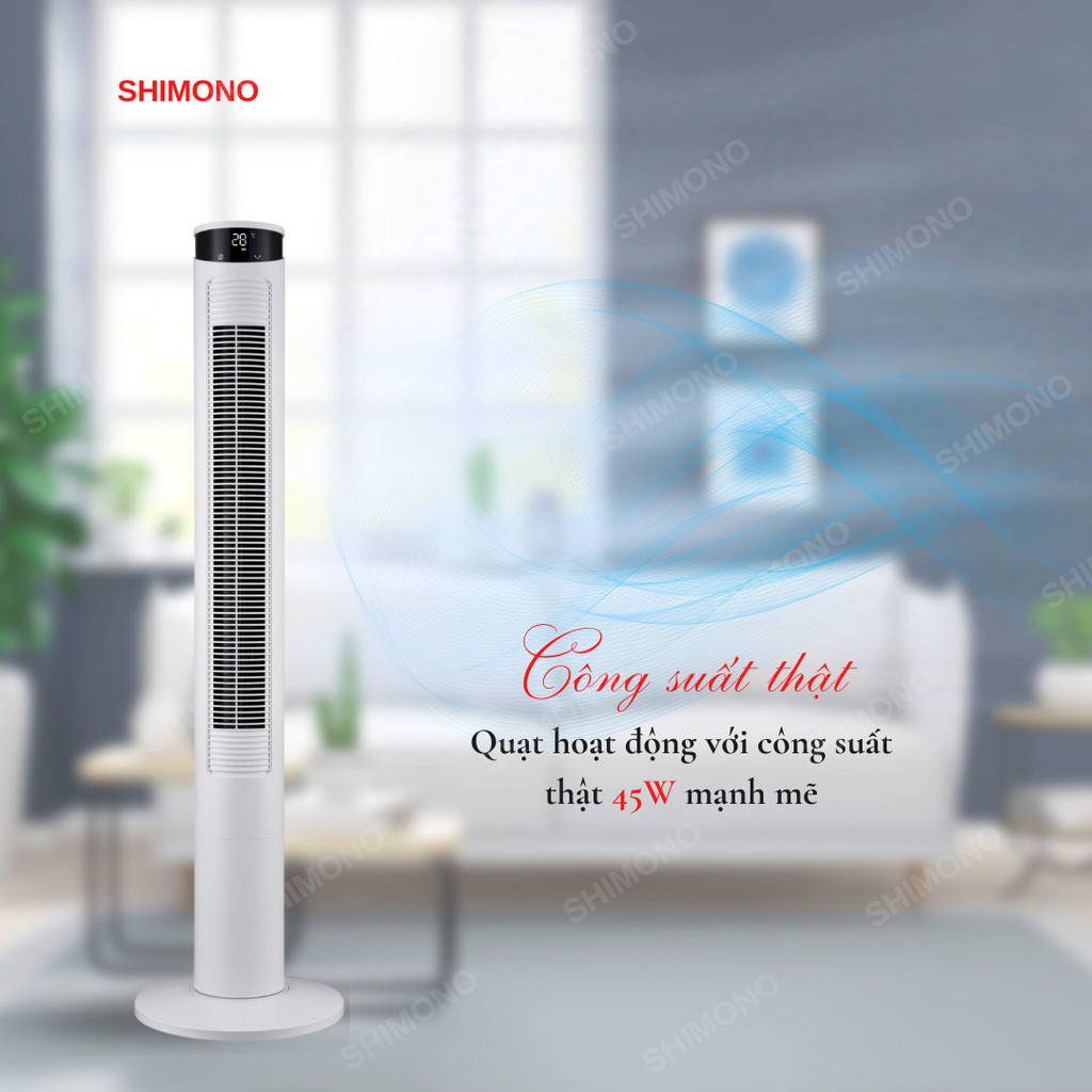 SHIMONO Tower Fan Exquisite Design, Smooth Operation, Genuine Energy ...