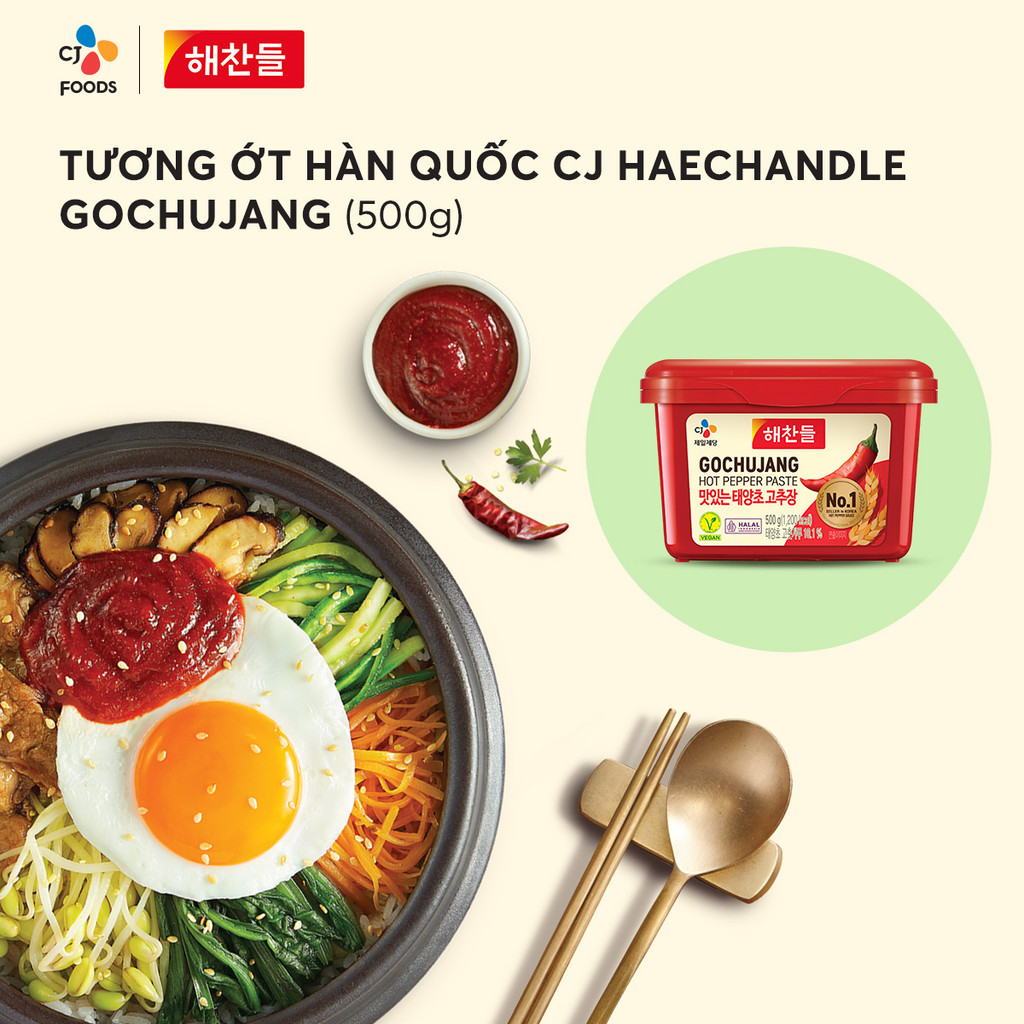 [Buy 1 get 1 free spicy chili marinade] Haechandle Korean Gochujang chili sauce 500g (makes rice ...