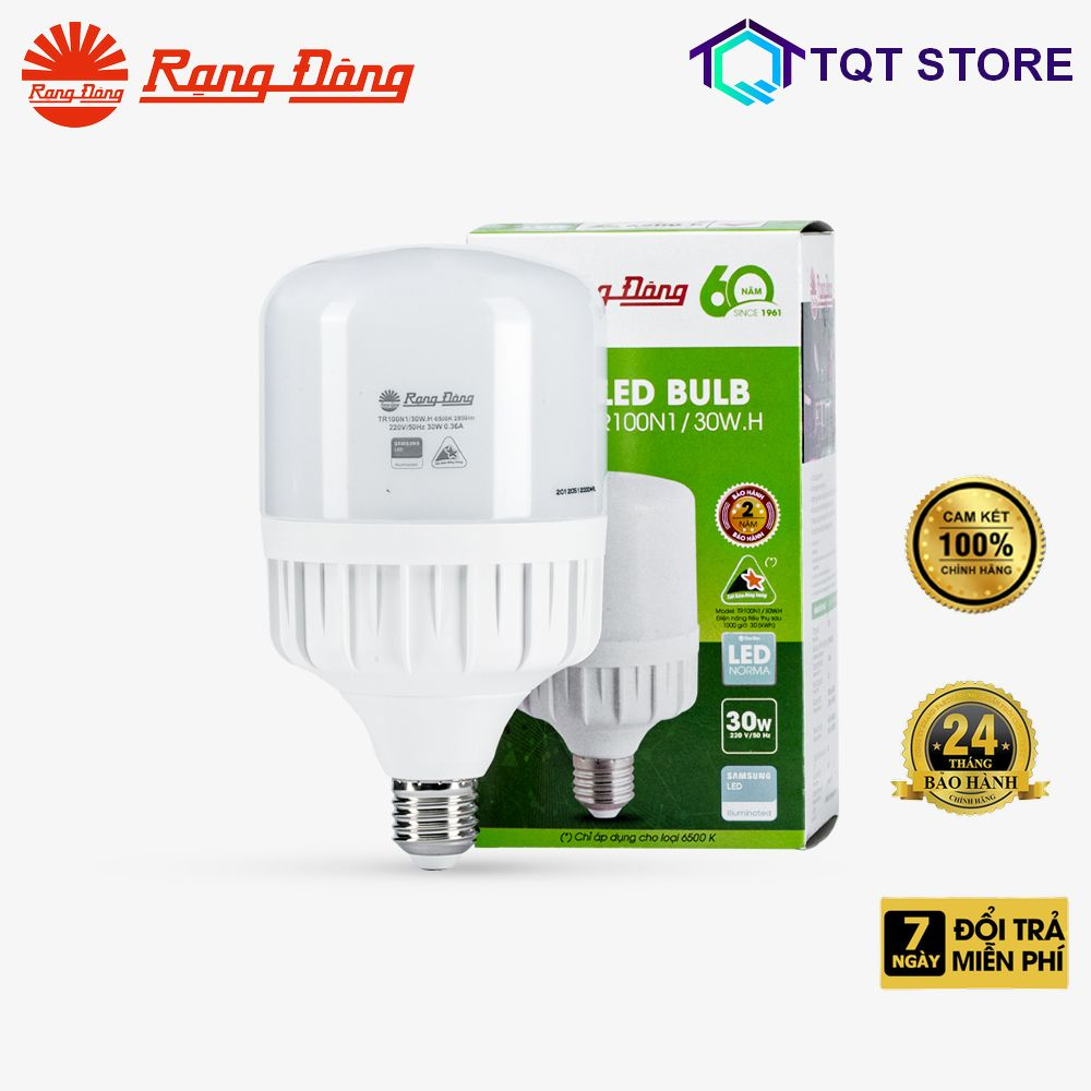 Rang Dong cylindrical BULD LED bulb type 20W, 30W, Model: TR80N1/20W ...