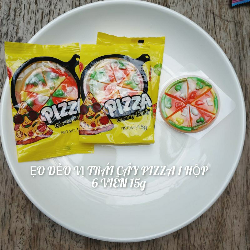 Pizza FRUIT FLAVOR Gummy Candy 1 BOX OF 6 PILLS 15g | Shopee Philippines