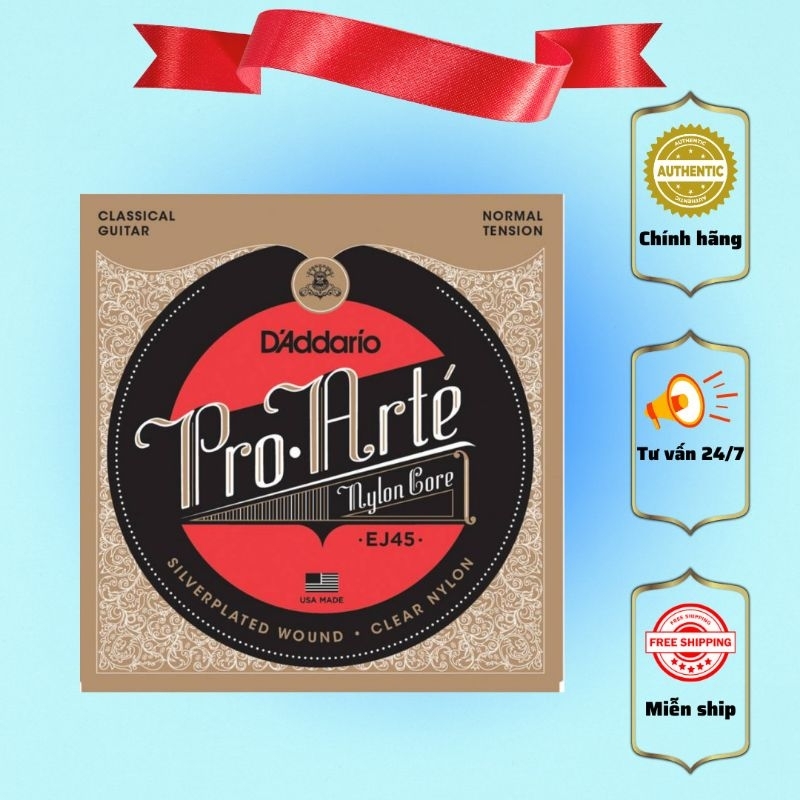 Genuine D'Ddario EJ45 Classical Guitar Strings | Shopee Philippines