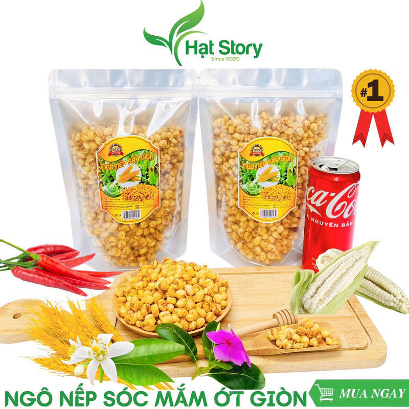 Crispy Dried Sticky Rice Corn With Chili Sauce, Delicious, Especially ...