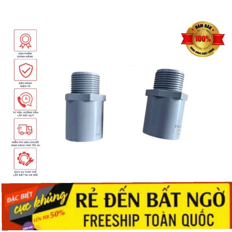 Plastic pipes with external threads 21 and 27 uPVC lotus | Shopee ...