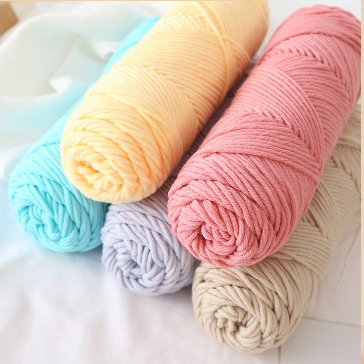 Cotton Love Wool 3mm Thick Yarn, Wool for Crocheting Scarves, Wool ...